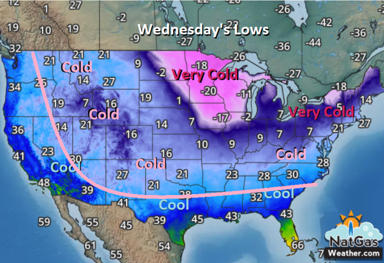 Cold Pattern & Strong Demand Through Saturday – natgasweather